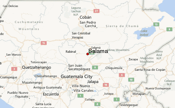Previsión del Tiempo para Salama (Baja Verapaz)