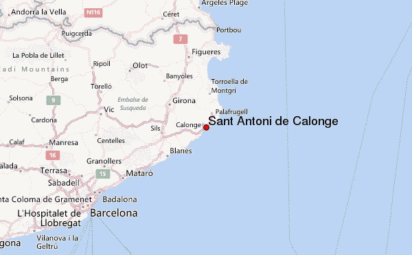 Previsión del Tiempo para Sant Antoni de Calonge