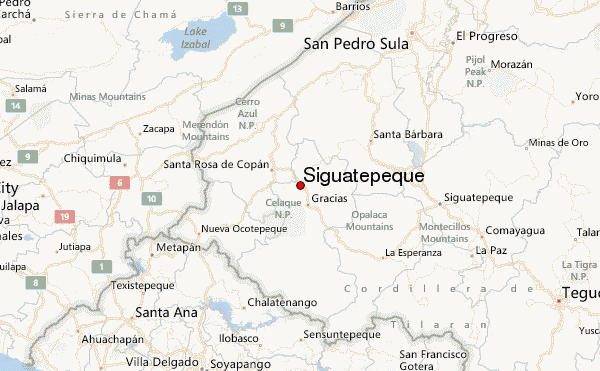 Siguatepeque Honduras Map